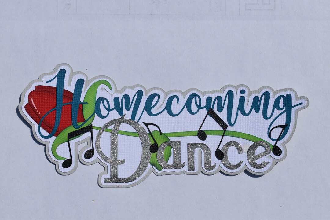 Paper Piecing Title Homecoming Dance, School, Scrapbook Title, Page ...