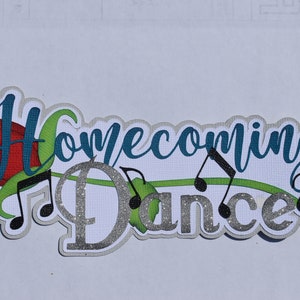 Paper Piecing Title Homecoming Dance, School, Scrapbook Title, Page ...