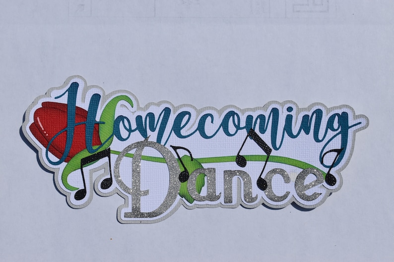 Paper Piecing Title Homecoming Dance, School, Scrapbook Title, Page ...
