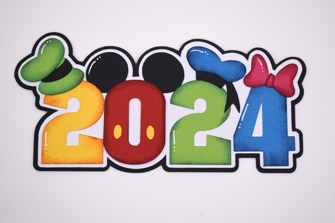Scrapbook Title 2024, Disney, Disneyland, Disneyworld, Vacation, Paper ...