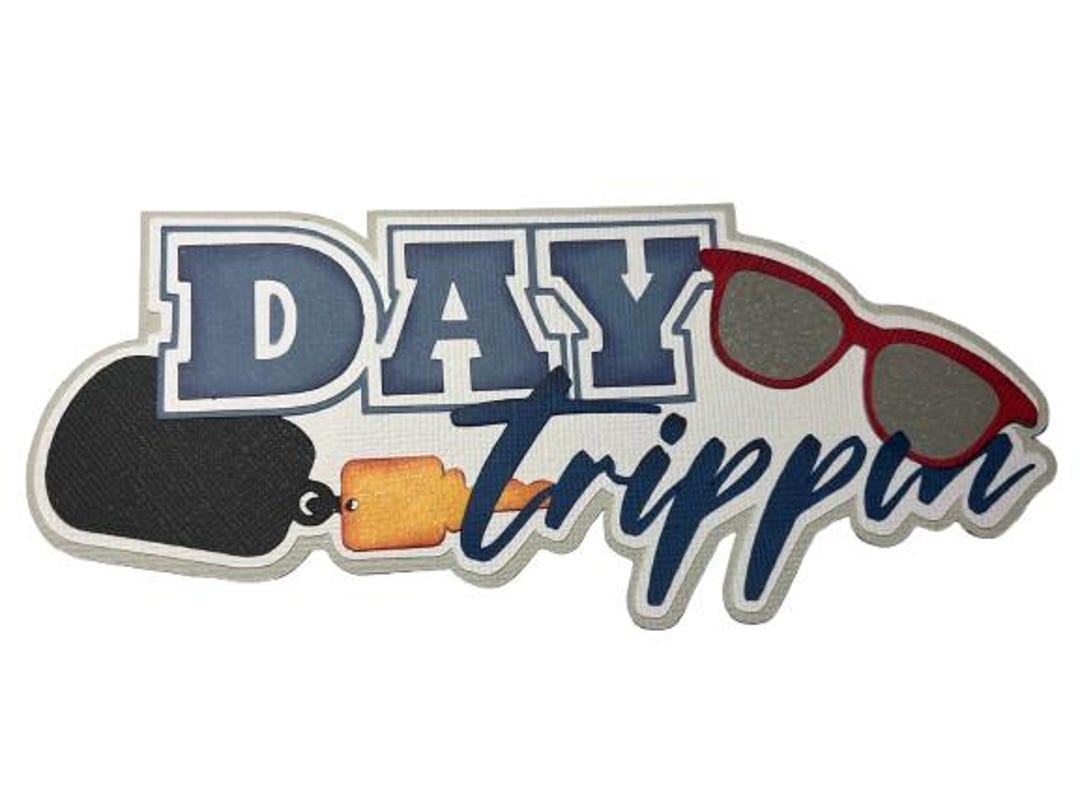 Scrapbook Title, Day Trippin, Road Trip, Travel, Driving, Paper Piecing ...