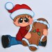 Paper Piecing Christmas Boy, Cookie, Party, for Scrapbook Pages ...