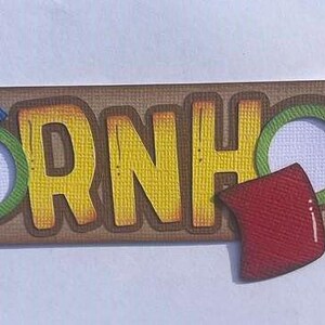 Scrapbook Title, Cornhole, Activities, Paper Piecing, Die Cut, Reddie13 ...