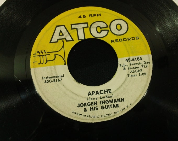 Jorgen Ingmann & His Guitar - Apache / Echo Boogie - 6184 - 7" Vinyl ...