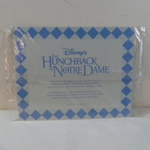 1996 Disney's the Hunchback of Notre Dame 8x10 Special Edition ...
