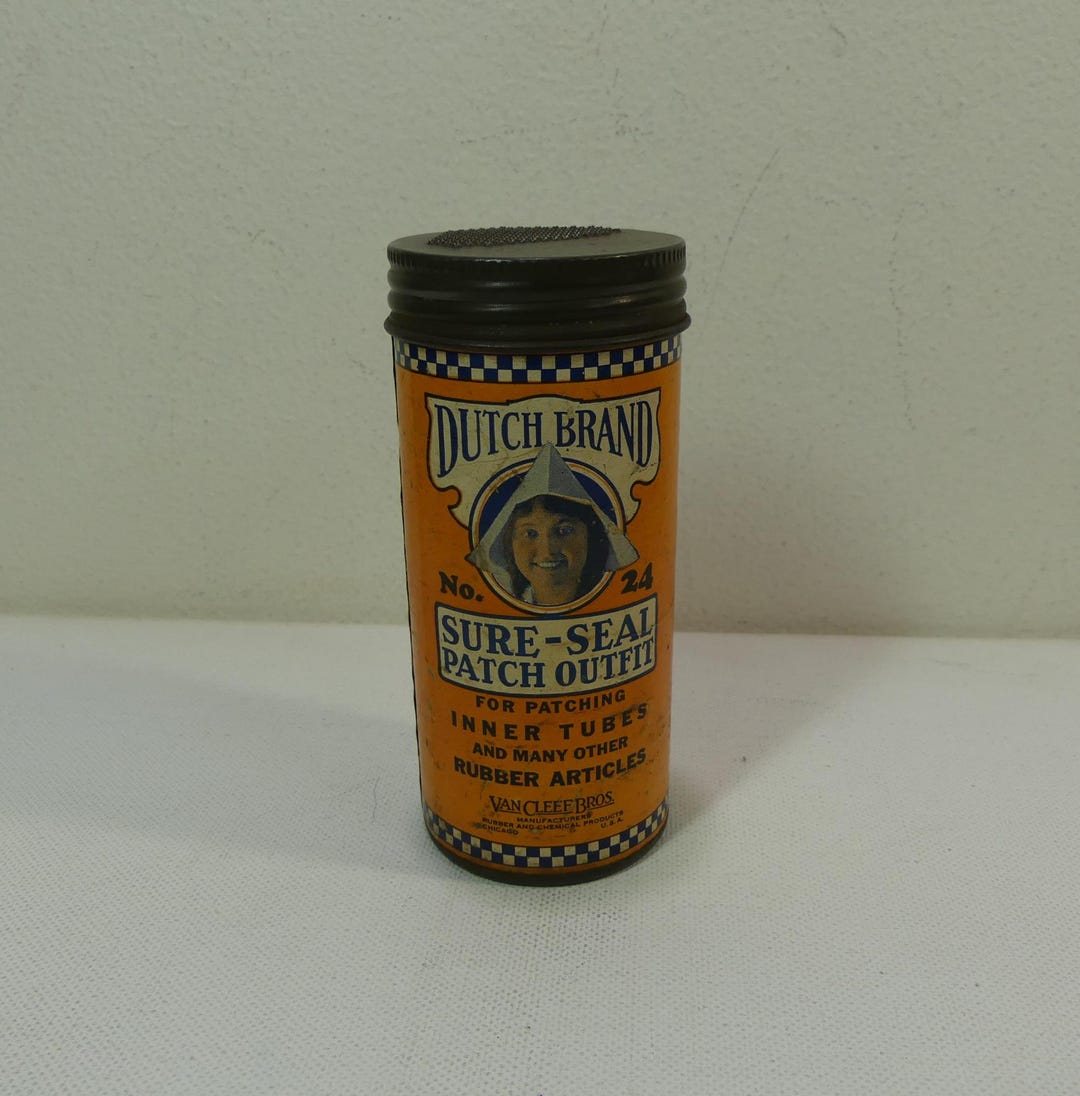 Van Cleef Bros. Dutch Brand No.24 Sure-seal Patch Outfit Canister With ...