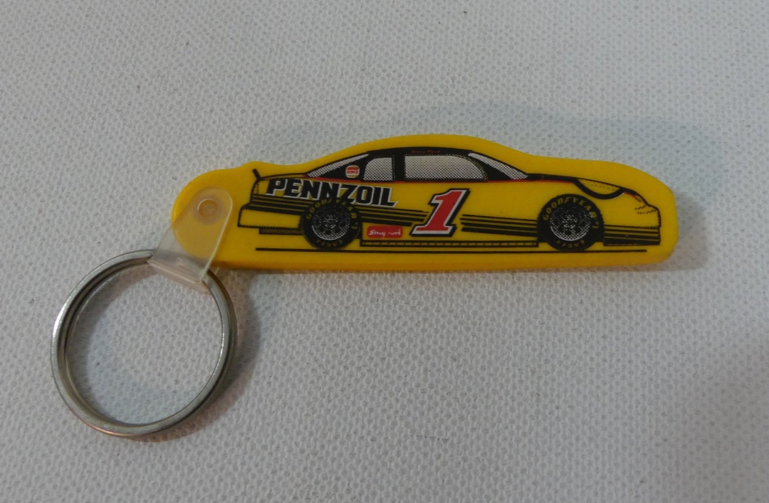 NASCAR #1 Pennzoil Steve Park Rubber Stock Car Keychain - Etsy