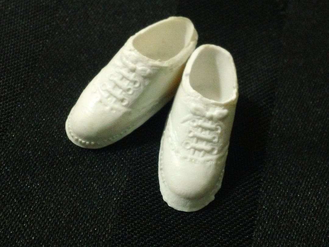 Vintage 1980s Mattel Barbie White Tennis Shoes Retro Fashion Doll ...