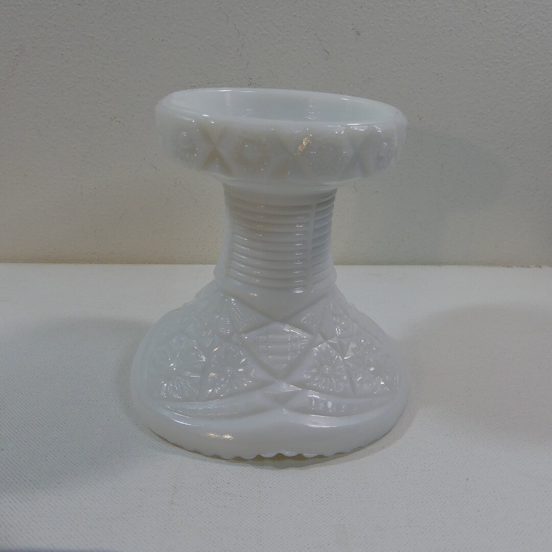 Vintage 50s Thatcher/mckee Milk Glass 'the Concord' Punch Bowl Stand - Etsy