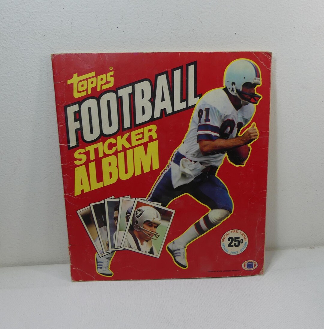 1981 Topps Football Sticker Album With 235 Stickers (90% Complete) - Etsy