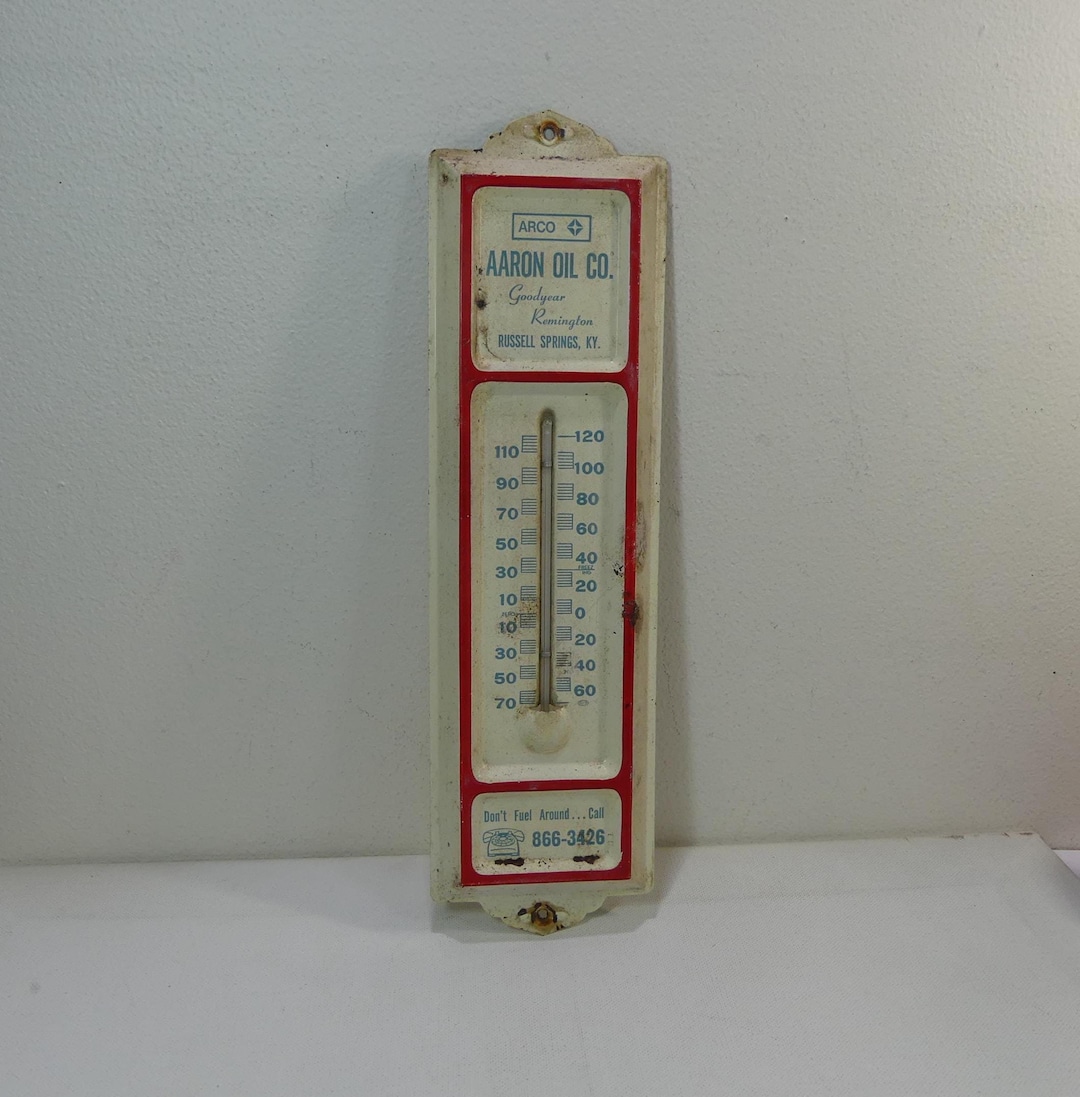 Vintage 60s/70s ARCO Aaron Oil Co. in Russell Springs, Kentucky Metal ...