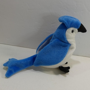 Rocket ~ Ty Beanie Babies Plush Blue Jay #4202 ~ Vintage 90s ...