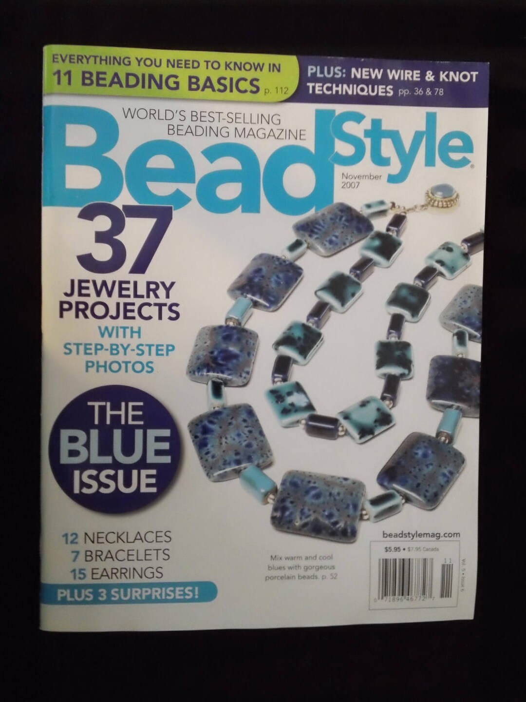 Beadstyle Volume 5 Issue 6 November 2007 Jewelry Design Project How-to ...