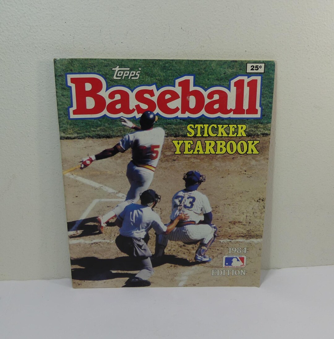 Topps 1984 Edition Baseball Sticker Yearbook With 115 Stickers (30% ...