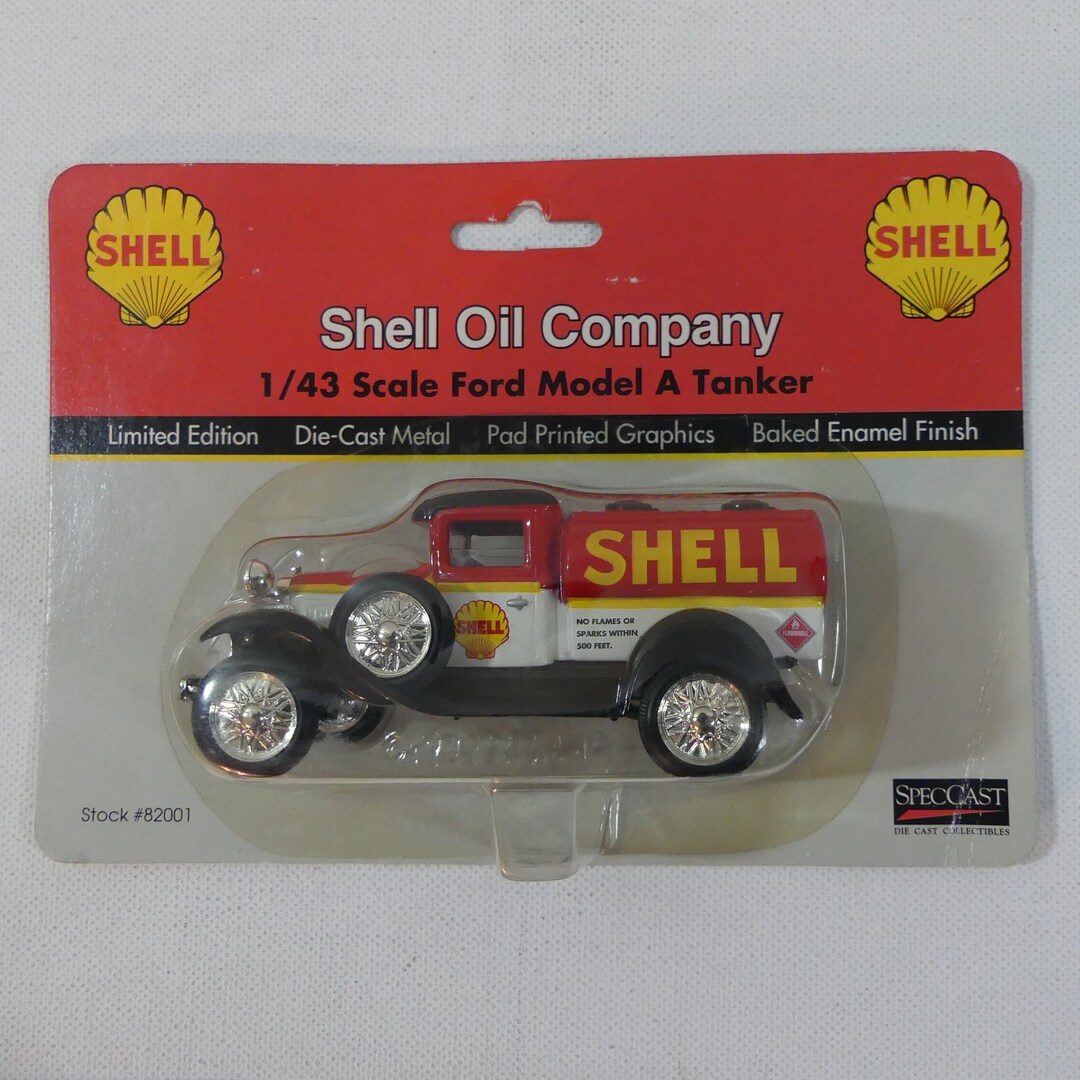 1999 Spec Cast 1:43 Scale Die Cast Metal Ford Model A Shell Oil Tanker ...