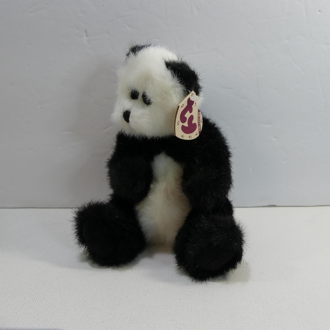 Checkers ~ Ty Attic Treasures Collection Jointed Panda Bear ~ Vintage ...