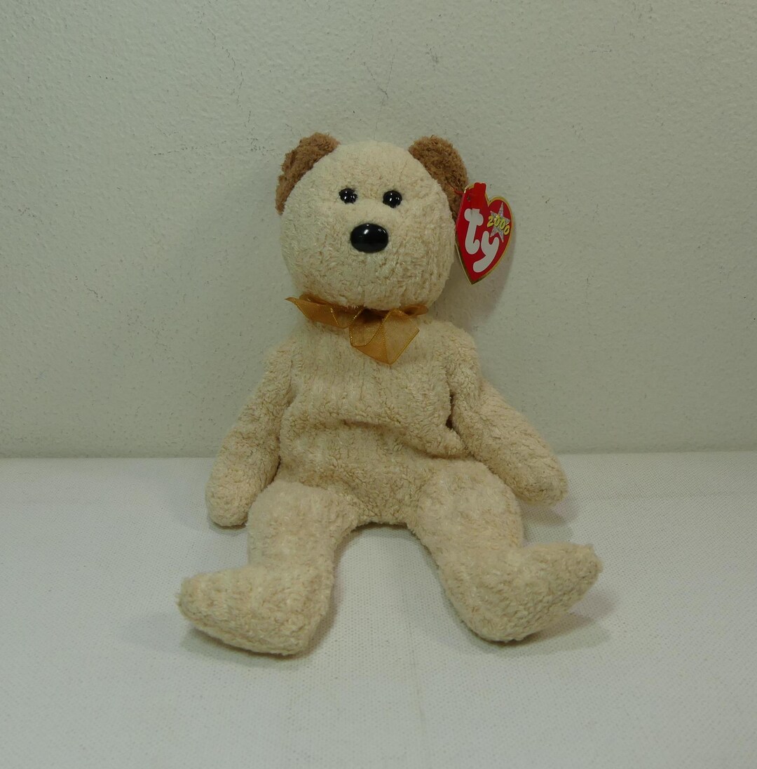 Huggy ~ Ty Beanie Babies Plush Brown Bear #4306 ~ Vintage Collectible ...
