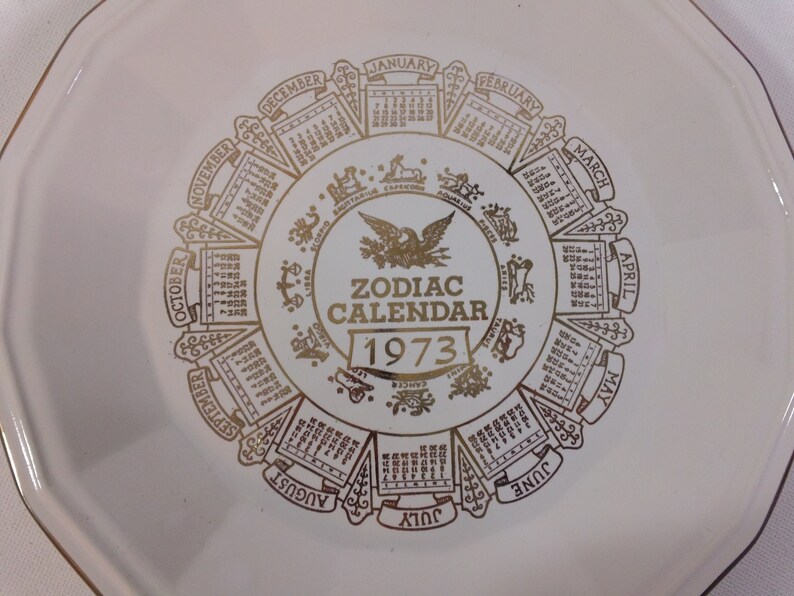 Vintage 70s Kristina Collection 1973 Zodiac Calendar Collector - Etsy