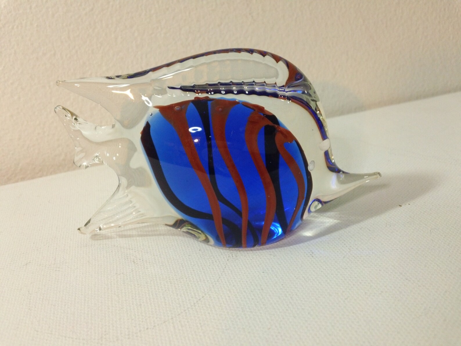 Vintage Murano-style Art Glass Fish Figurine Paperweight - Etsy Canada