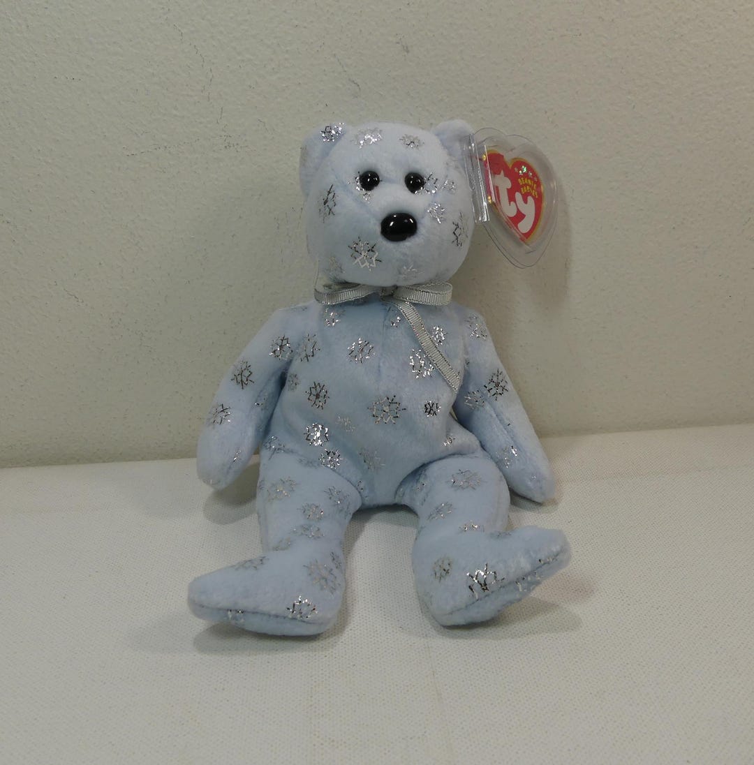 Flaky ~ Ty Beanie Babies Plush Winter Bear #4572 ~ Vintage Collectible ...