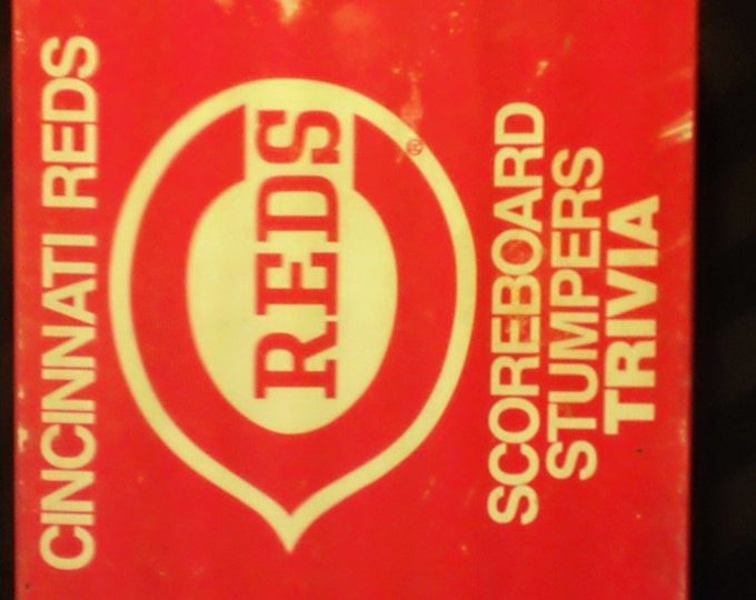 Cincinnati Reds Scoreboard Stumpers Trivia Vintage 1980s Baseball ...