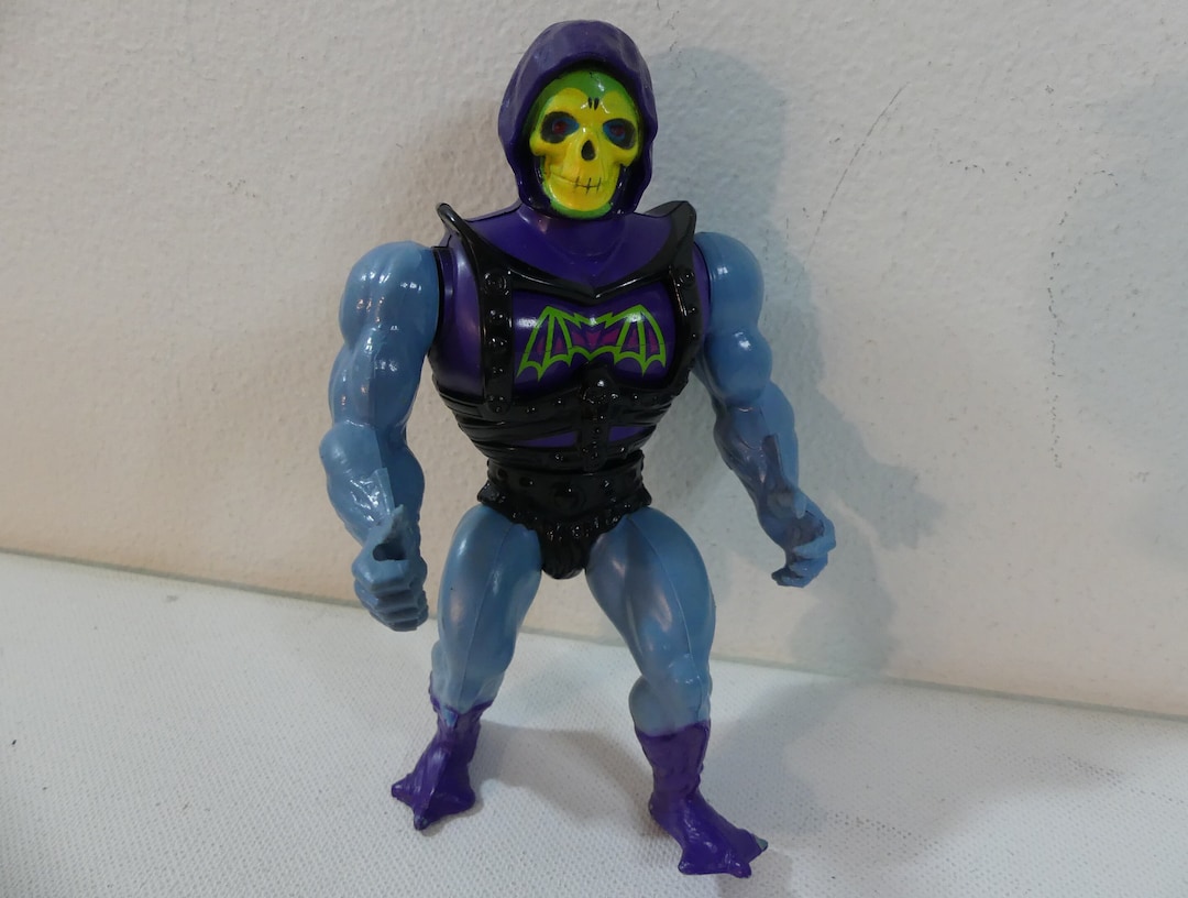 Vintage 80s MOTU Battle Armor Skeletor Loose Action Figure (mexico ...