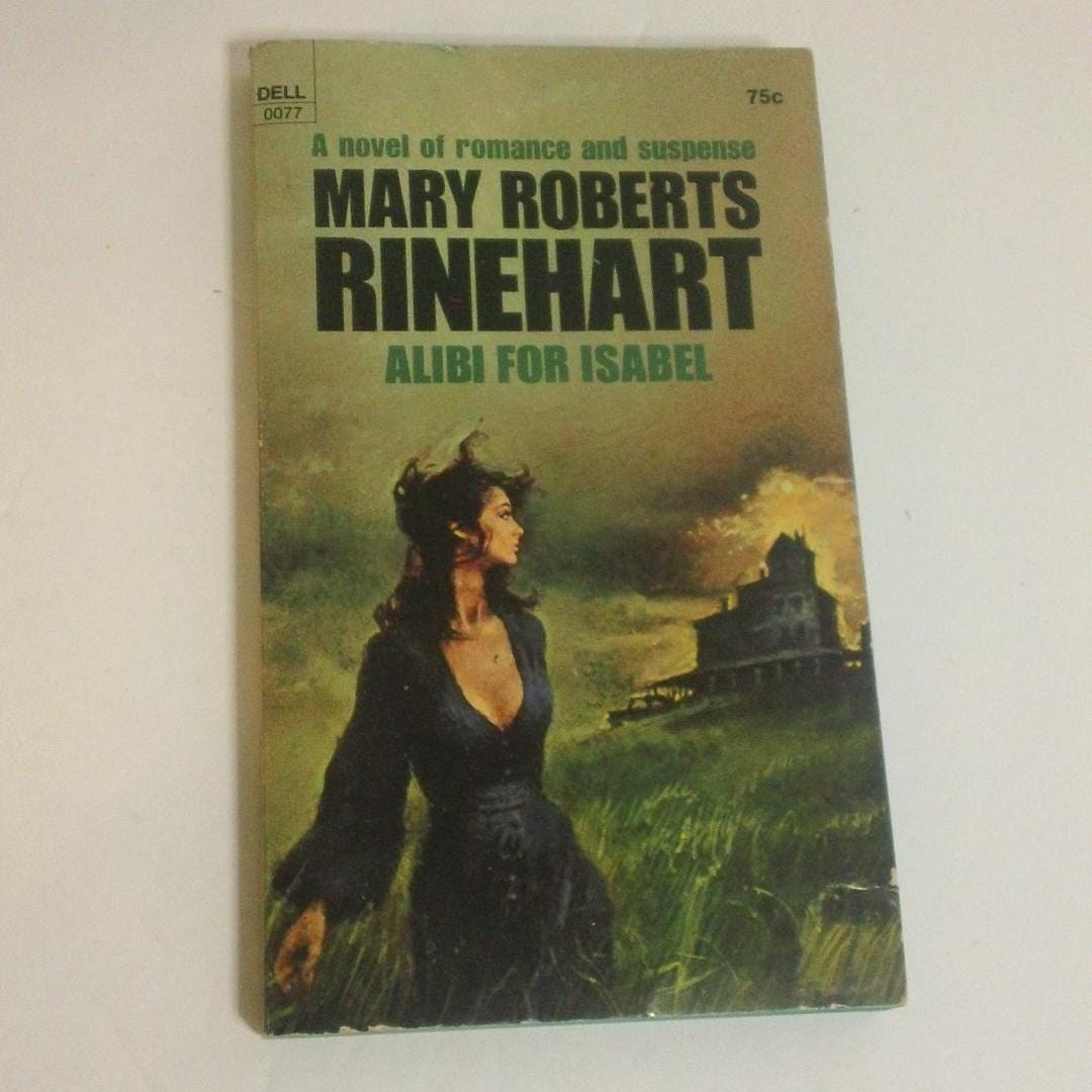 Alibi for Isabel by Mary Roberts Rinehart Vintage 1971 Mystery Suspense Romance Novel Dell ...