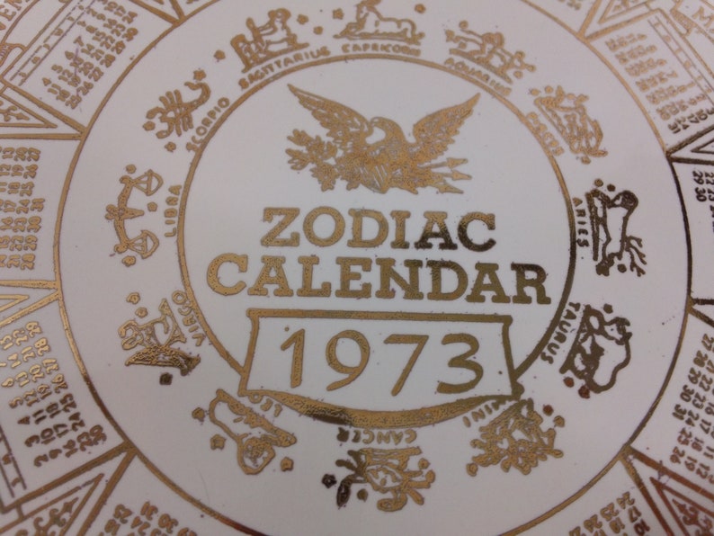 Vintage 70s Kristina Collection 1973 Zodiac Calendar Collector - Etsy