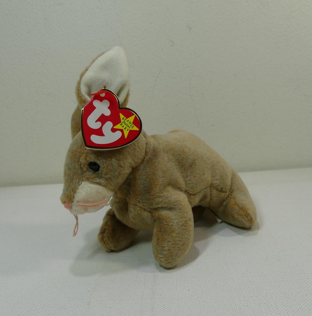 Nibbly ~ Ty Beanie Babies Plush Bunny Rabbit #4217 ~ Vintage 1999 ...