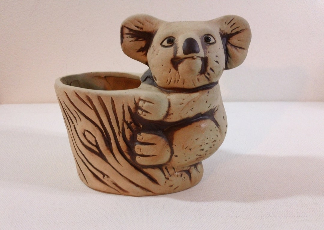 Vintage Koala Bear Stoneware Ceramic Planter ~ Armbee - Etsy