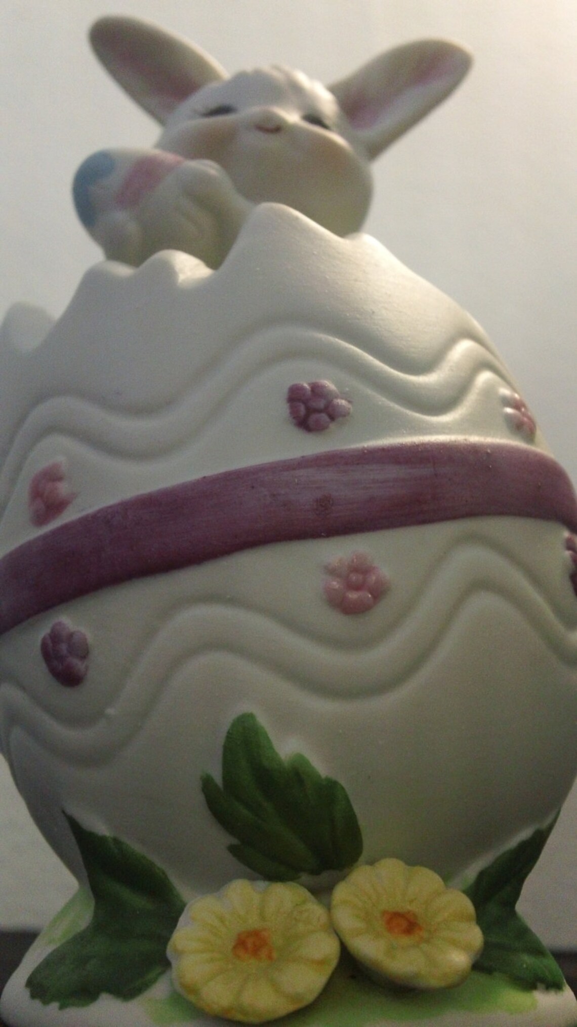 Vintage Hand-painted Ceramic Bunny Figurine Seated in Giant - Etsy