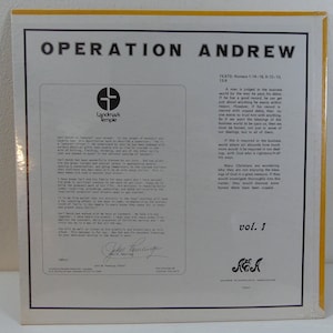Rev. Carl Hatch - Operation Andrew Vol. 1 ~ 720941 - 12" Vinyl Lp ...