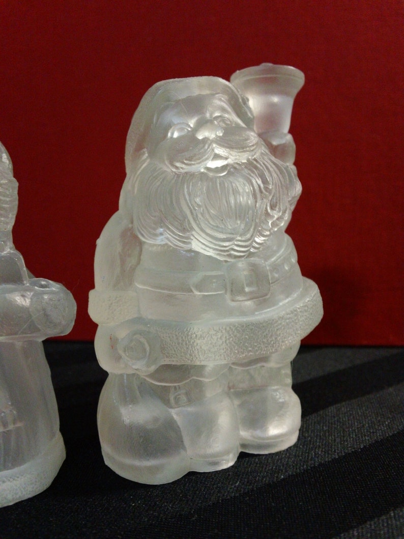 Vintage Plastic Santa and Mrs.claus Decorative Figurine | Etsy