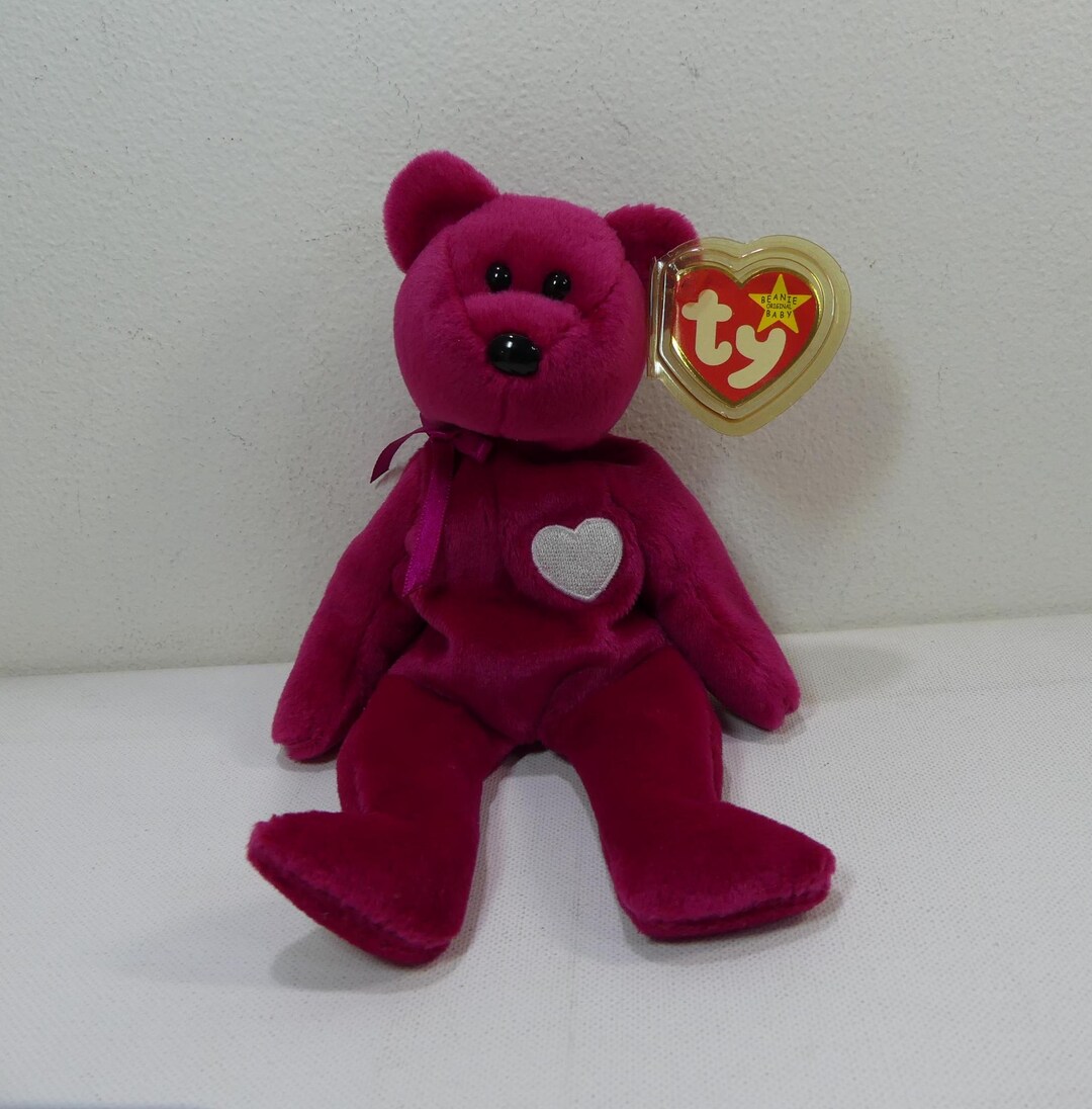 Valentina ~ Ty Beanie Babies Plush Valentine's Day Bear #4233 ~ Vintage ...