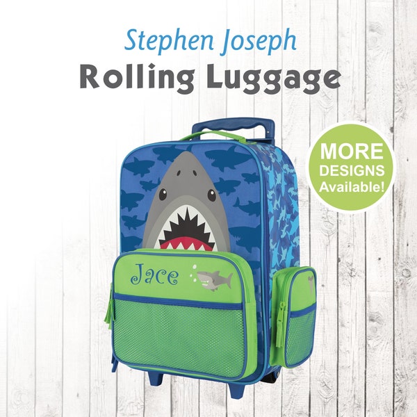 Shark Suitcase - Etsy