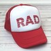 Rad Hat Trucker Hat for Kids Foam Mesh Hat Rad Youth Hat - Etsy