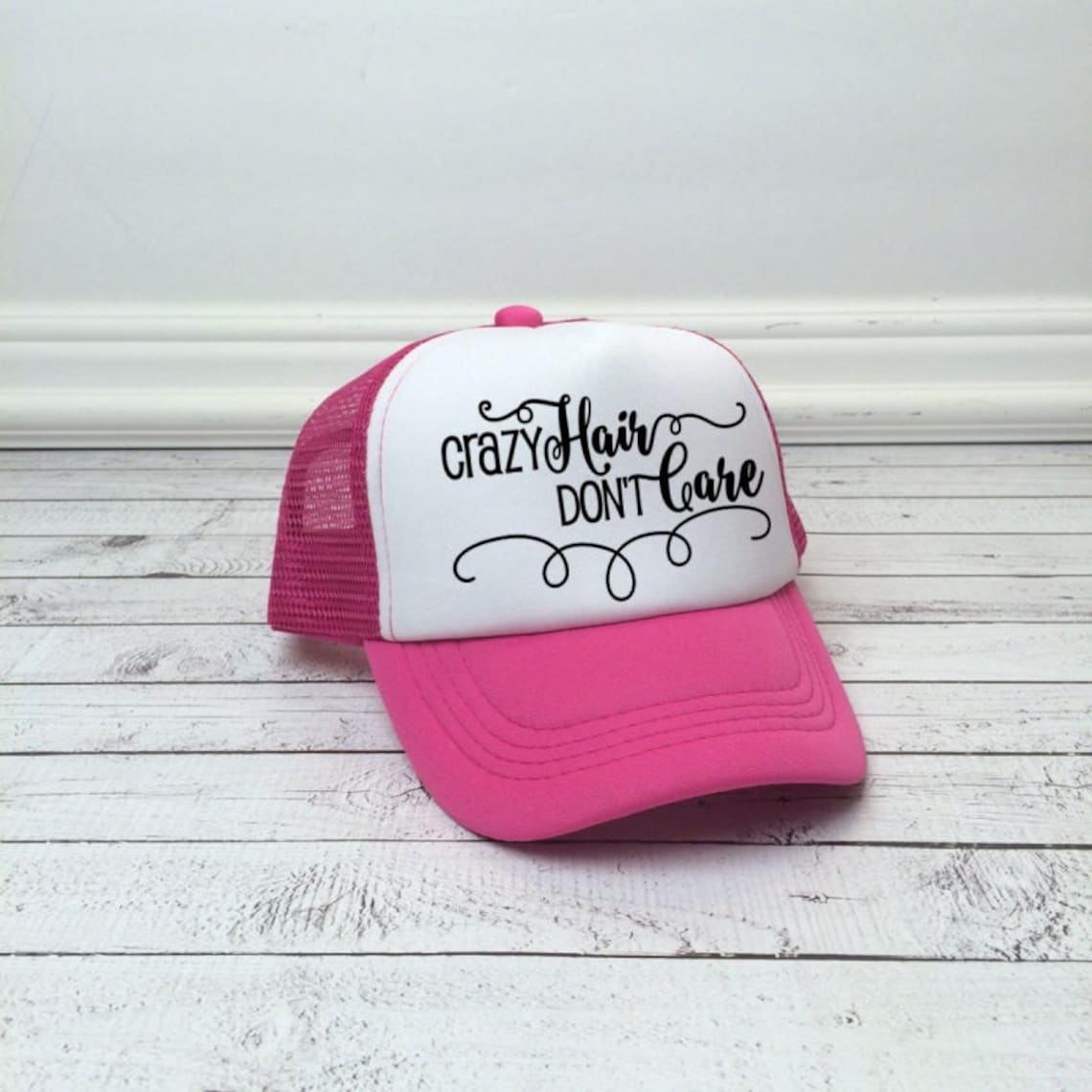 Crazy Hair Don't Care Hat Kids Hats Trucker Hat for | Etsy