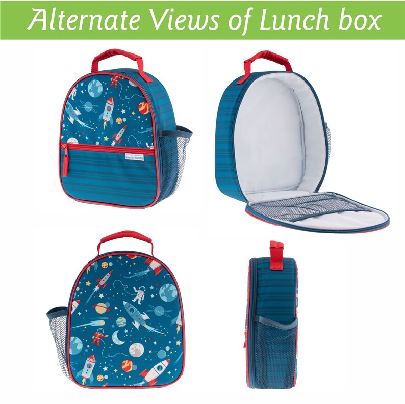 Space Lunchbox Personalized With Embroidered Name / Optional - Etsy