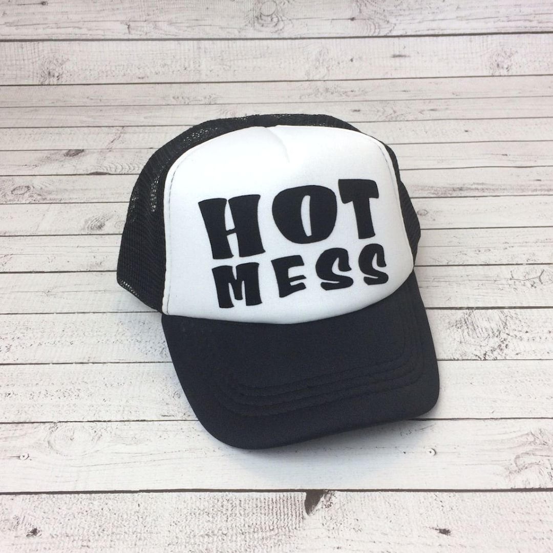 Hot Mess Hat, Kids Hats, Trucker Hat for Kids, Foam Mesh Hat, Youth Hat ...