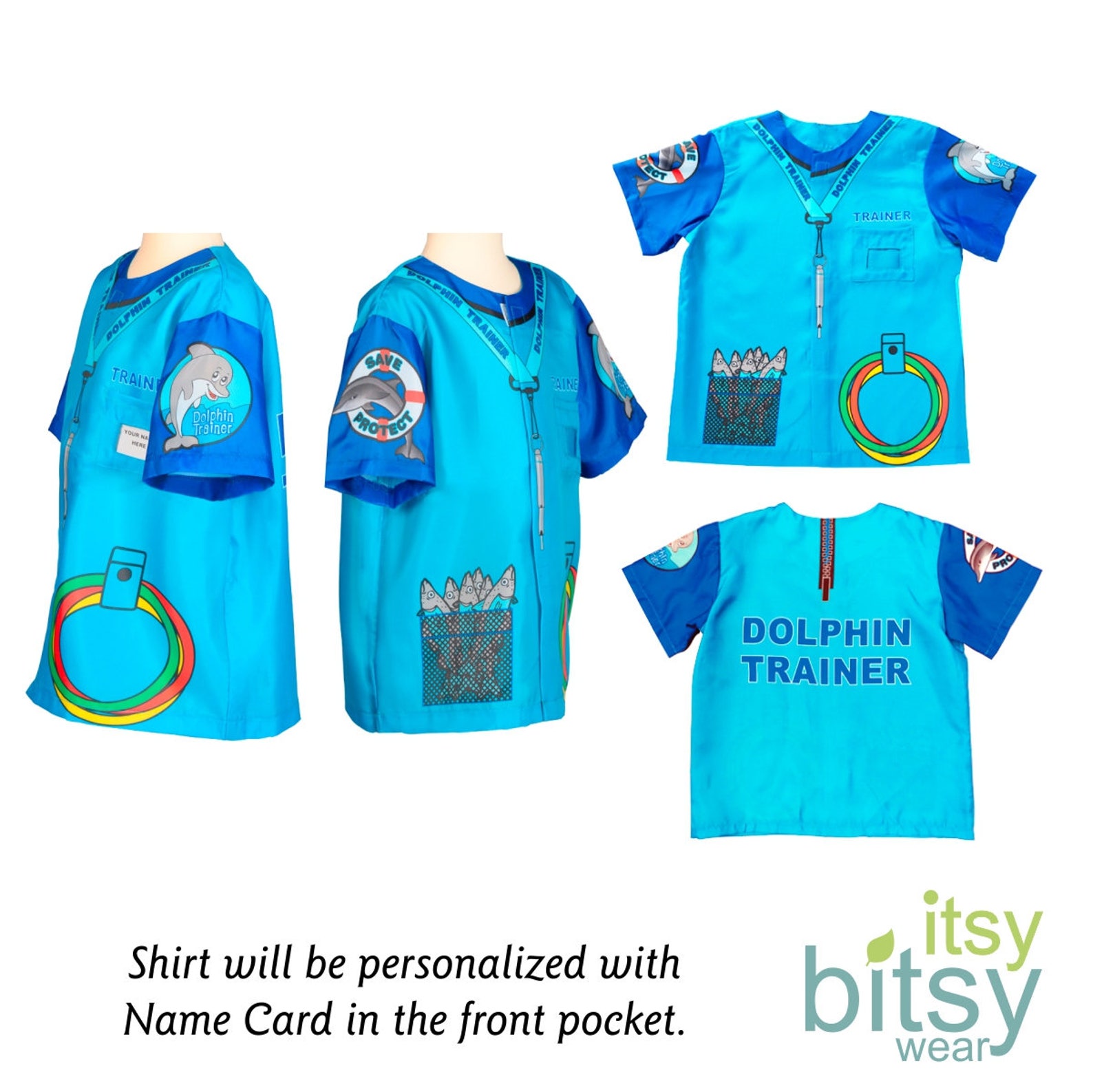 Dolphin Trainer Costume Kids Halloween Costume Personalized - Etsy ...