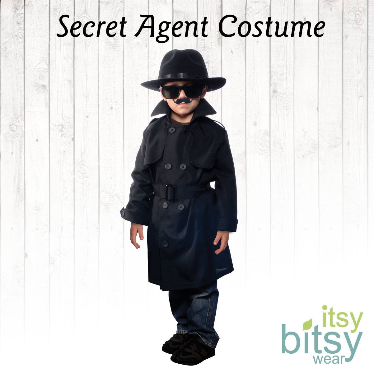 Kids Halloween Costume Kids Secret Agent Costume Personalized | Etsy