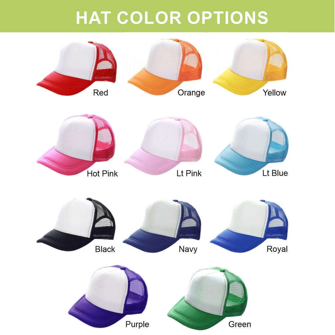 Hot Mess Hat Kids Hats Trucker Hat for Kids Foam Mesh Hat | Etsy