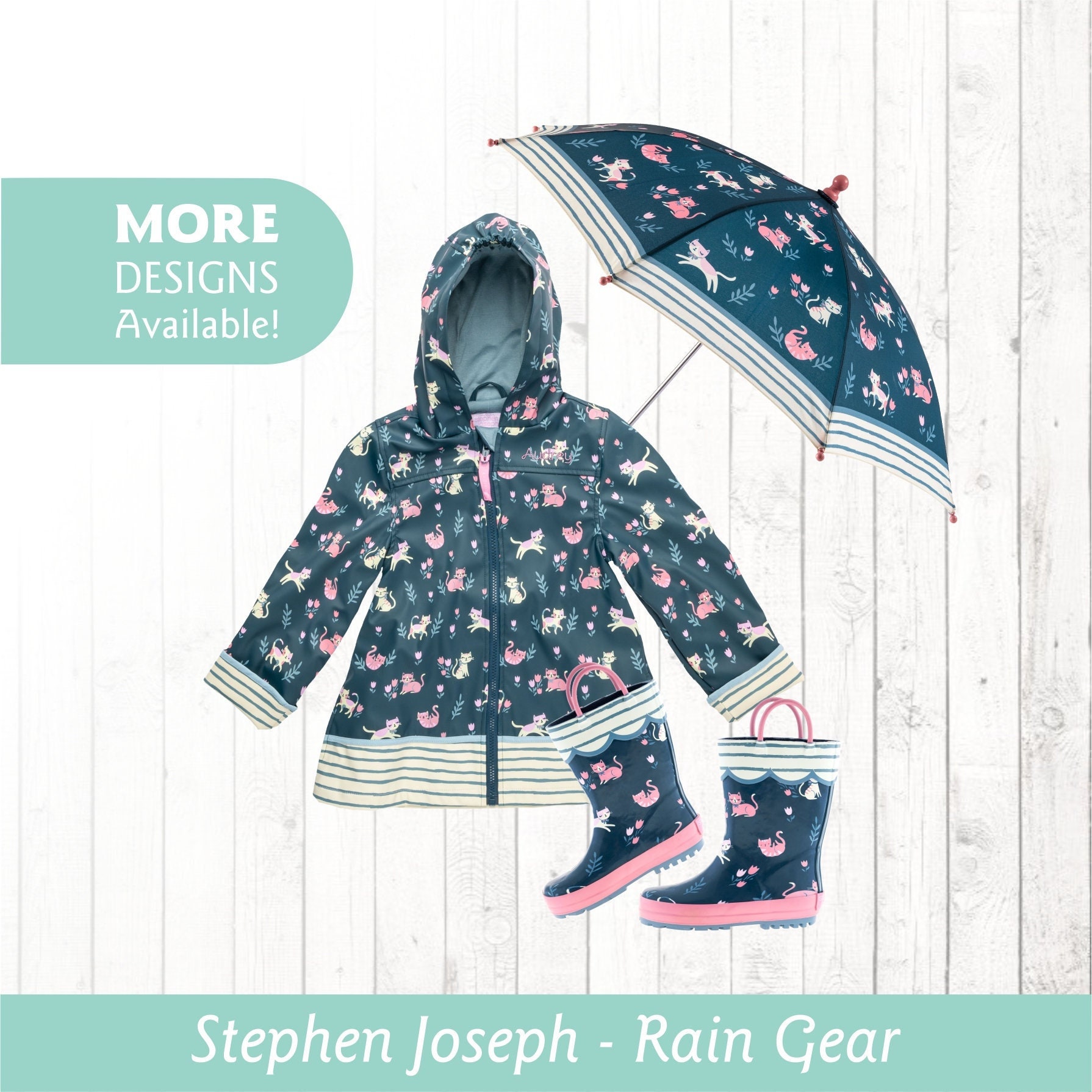Girls Matching Rain Sets