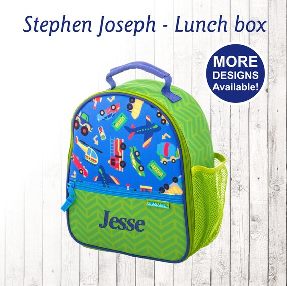 Personalized Transportation Lunch box Stephen Joseph | Etsy