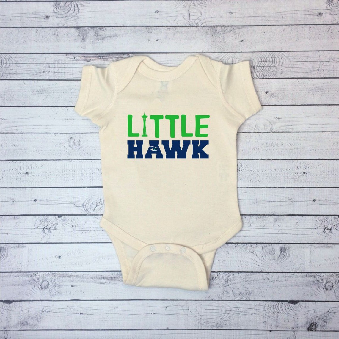Seahawks Baby One Piece Little Hawk Football One Piece Baby - Etsy