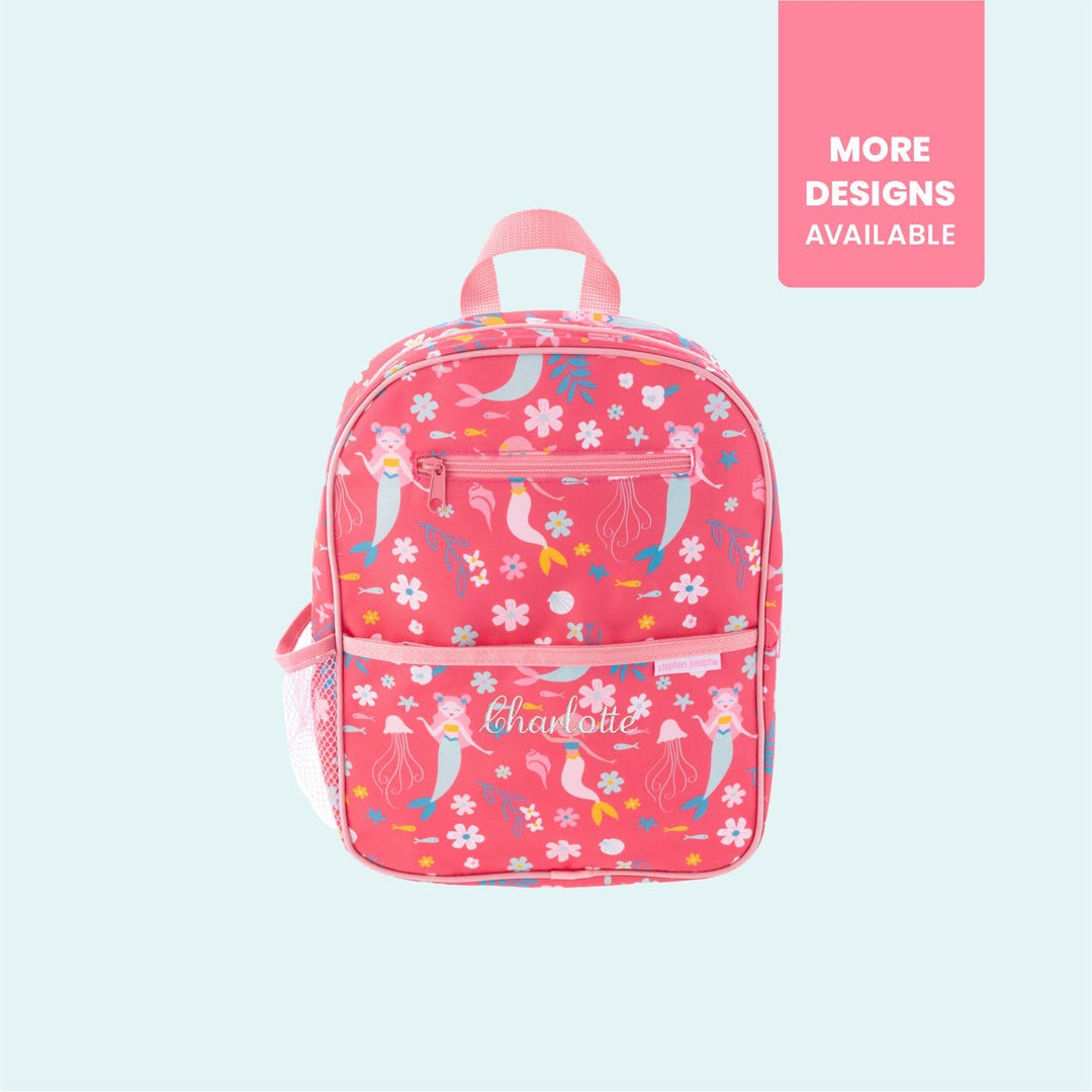 Mermaid Backpack Personalized With Embroidered Name / Optional Matching ...