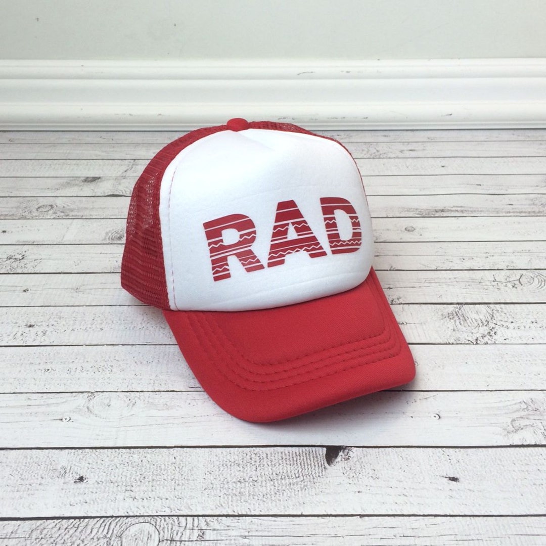 Rad Hat, Trucker Hat for Kids, Foam Mesh Hat, Rad Youth Hat, Funny Hats ...