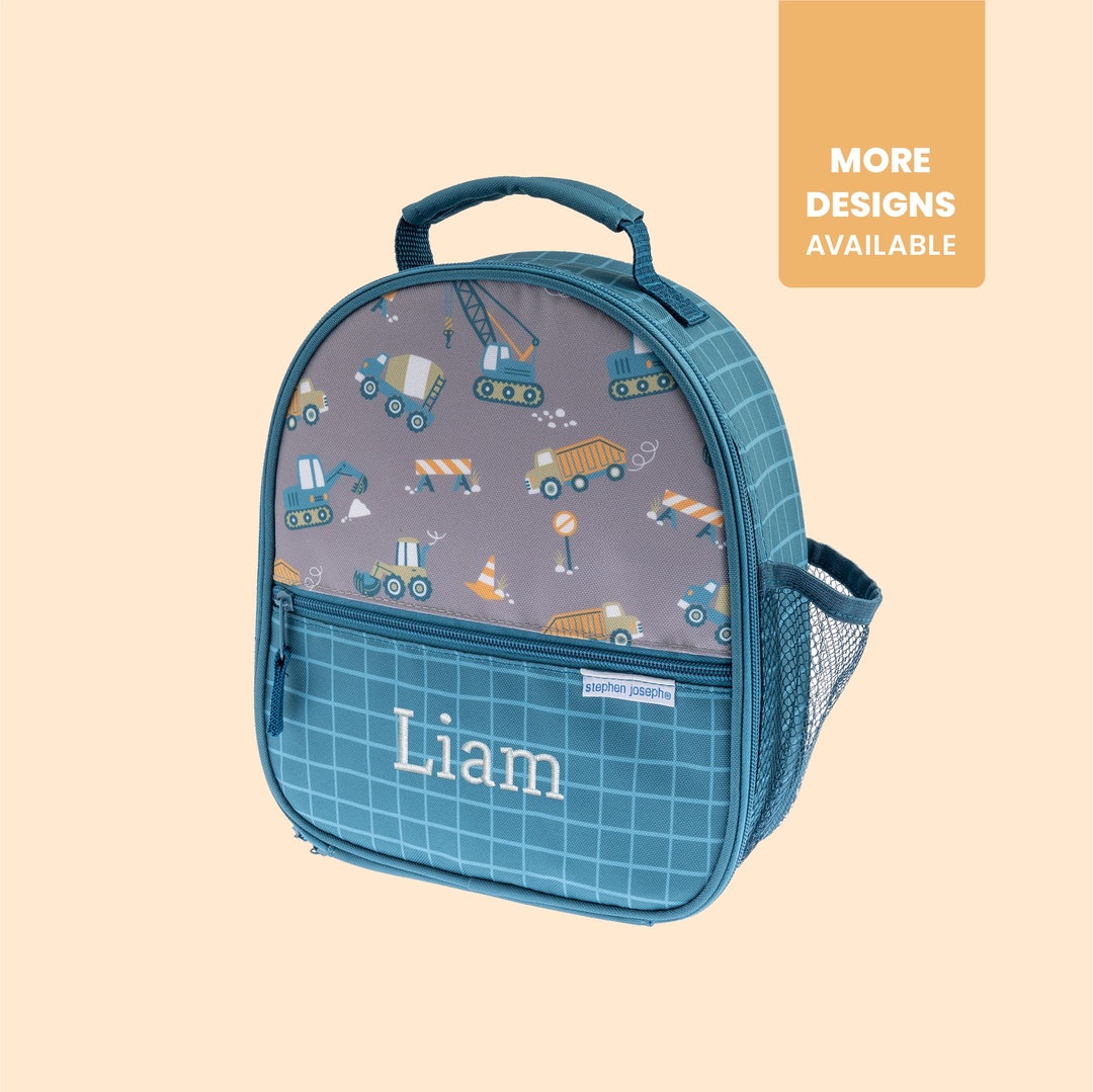 Construction Lunch Box Personalized With Embroidered Name / Optional ...