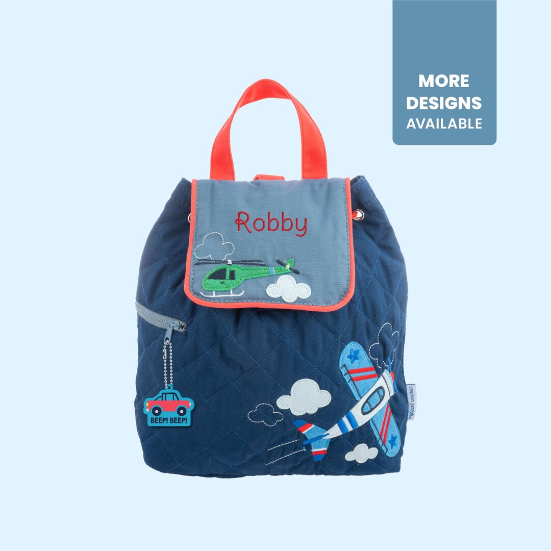 Airplane Helicopter Toddler Backpack Personalized / Stephen Joseph ...