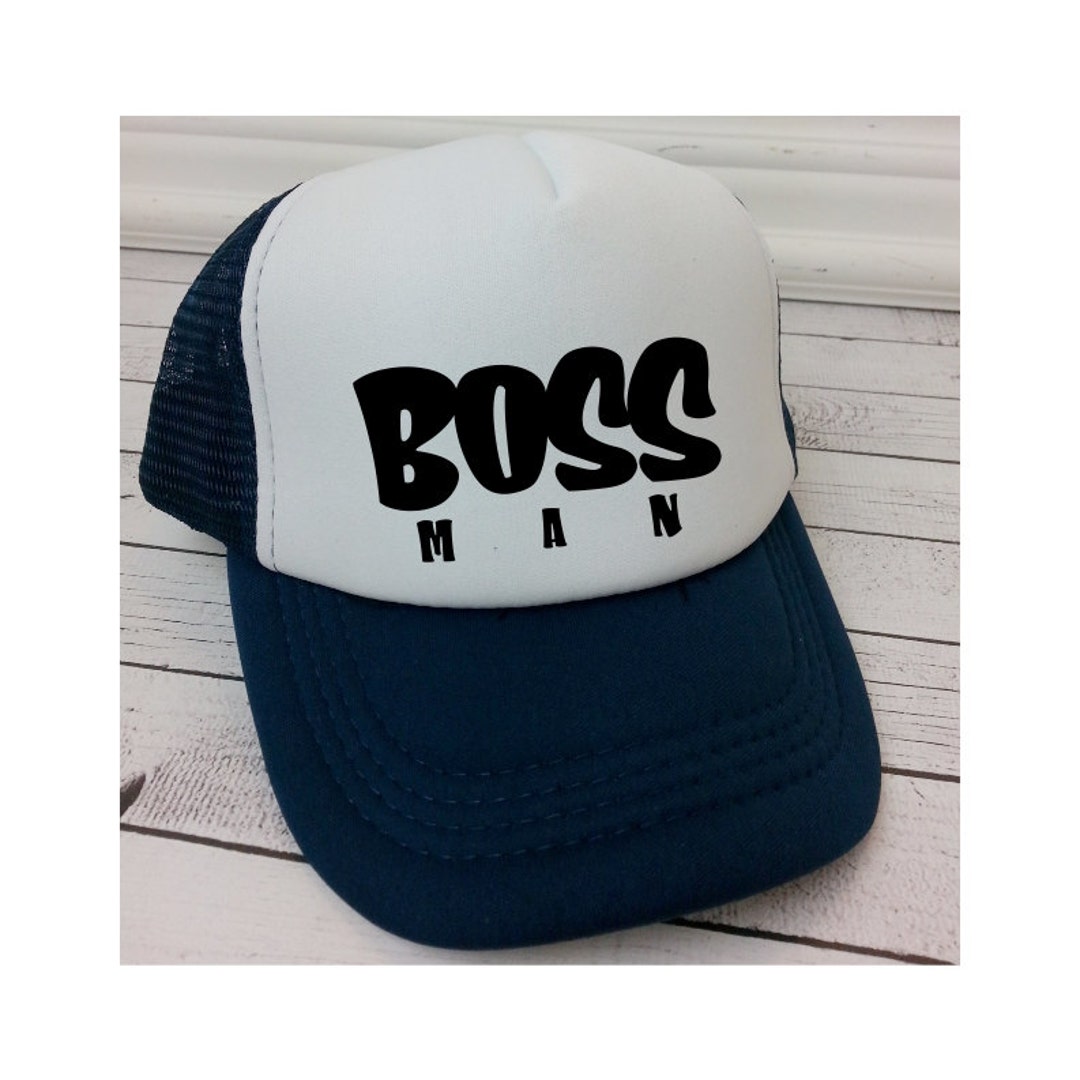 Boss Man Hat, Kids Hats, Trucker Hat for Kids, Foam Mesh Hat, Youth Hat ...
